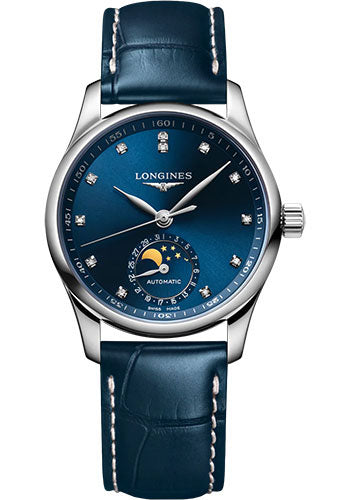 Longines Master Collection Moon Phase Automatic Watch - 34 mm Steel Ca